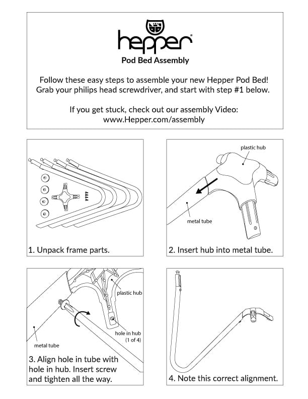 Hepper Pod Bed Assembly Guide (With Pictures)