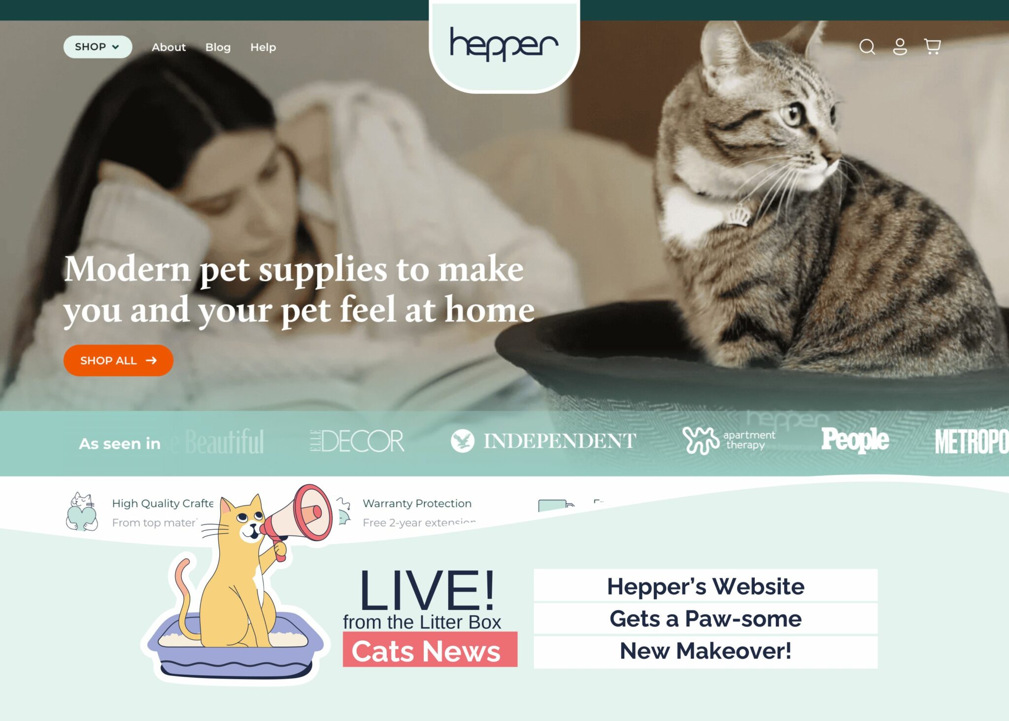 Live From the Litter Box: Our Very Own Hepper Website Gets a Paw-some ...